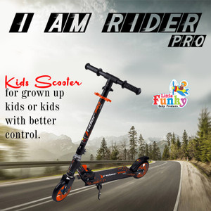 Little Funky Rider Pro Scooty with Side Stand, 3 Adjustable Height ...