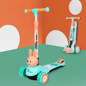 R for Rabbit Road Runner Bunny Kick Scooter | 3 Level Adjustable Height ...