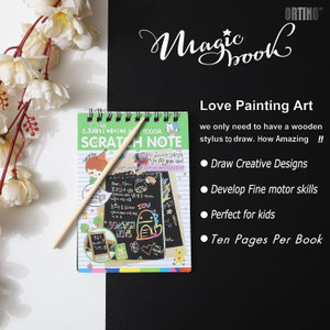 HaveAdeal Scratch Notepad with Magical Rainbow Color A4Size Theme ...