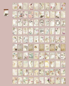 Digi Online 100 Pcs Paper Sticker Book Flower Diary Series 4 x 6 cm ...