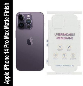 yuvu77 Back Screen Guard for Apple iPhone 14 Pro Max, Matte Finish Back ...