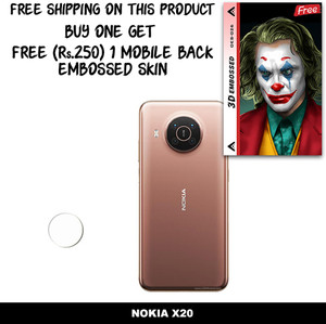 SOMTONE Camera Lens Protector for NOKIA X20 FREE 1 3D EMBOSSED SKIN FOR ...