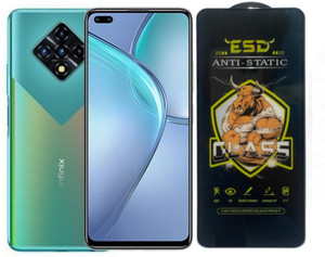 Obstinate Edge To Edge Tempered Glass for Infinix Zero 8i, BLATE ESD ...