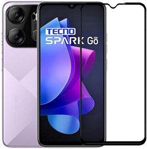 MD SmartBuy Edge To Edge Tempered Glass for Tecno Spark 4, Tecno Spark ...