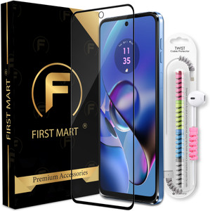 FIRST MART Edge To Edge Tempered Glass for MOTOROLA G54 5G, Motorola ...