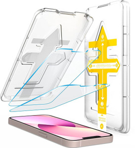MS-Shield Edge To Edge Tempered Glass for Apple iPhone 13, With Easy ...