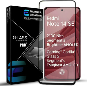 EITANSHA CREATION Edge To Edge Tempered Glass for Redmi Note 14SE ...