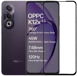 ECMERED Edge To Edge Tempered Glass for OPPO K12x 5G, OPPO K12x, Oppo ...