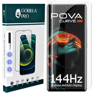 GORILLA PRO Edge To Edge Tempered Glass for Tecno Pova Curve 5G ...