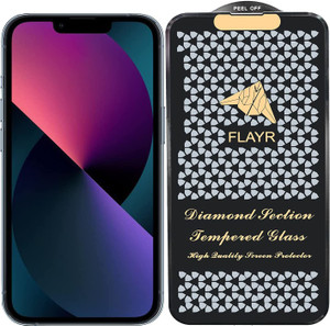 FLAYR Edge To Edge Tempered Glass for Apple iPhone 13 / 13 Pro / 14 ...