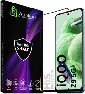 iWishKart Edge To Edge Tempered Glass for IQOO Z9 5G, IQOO Z9, IQOOZ9 ...