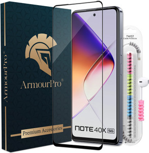 ArmourPro Edge To Edge Tempered Glass for Infinix Note 40X 5G, Infinix ...