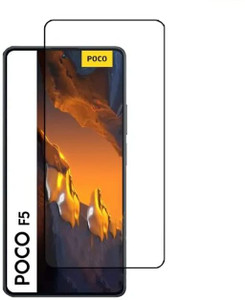 COVERLINE Edge To Edge Tempered Glass for POCO F5 Screen Guard Full ...
