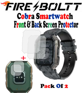 Spnrs Front and Back Screen Guard for Fire Boltt Cobra Smartwatch _875 ...