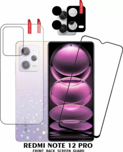 ICROMECK Front and Back Screen Guard for Redmi Note 12 Pro 5G ...