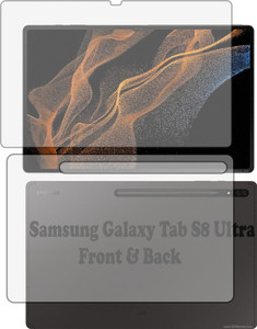 Spnrs Front and Back Tempered Glass for L Samsung Tab S8 Ultra (Front ...