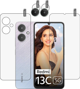 GARUDA GLASS Front and Back Screen Guard for Redmi 13c with camera lens ...