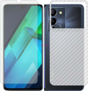 TELTREK Front and Back Tempered Glass for INFINIX X670 (Front Matte ...