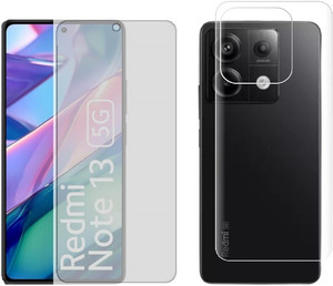 4 YARDS Front and Back Tempered Glass for Redmi Note 13 5G (Matte ...