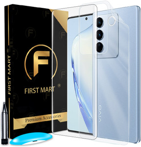 FIRST MART Front and Back Tempered Glass for Vivo V27 Pro 5G, Vivo V27 ...