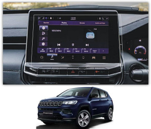 Grip Guard Tempered Glass Guard for Jeep Compass Facelift Infotainment ...