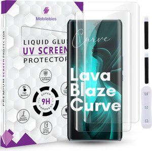 Mobilebies Screen Guard for Lava Blaze Curve Premium HD+ UV Glass ...