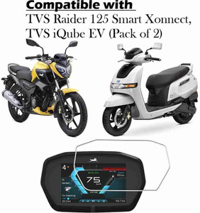 FINCH Tempered Glass Guard for TVS RAIDER SMART XCONNECT, IQUBE EV ...