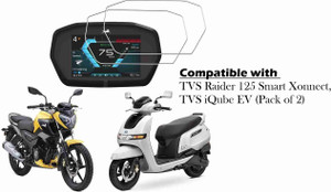 FINCH Tempered Glass Guard for TVS RAIDER SMART XCONNECT, IQUBE EV ...