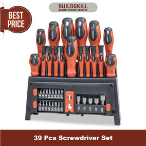 BUILDSKILL 39 Pcs screwdriver set hand tool kit | screwdriver tool kit ...