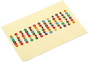 Lyla Acoustic Guitar Fretboard Note Decals Fingerboard Frets Map ...