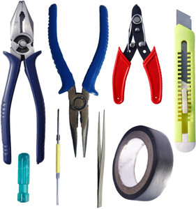 Jiya S388-TOOL KIT - WIRE CUTTER I 2 PILER I I TWEEZER I TAPE I PAPER ...
