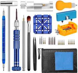 SERPLEX Watch Repair Kit Essential Tool Set for Battery Replacement and ...