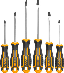 INGCO INGCO Round Blade CR-V Steel Combination Screwdriver Set New ...