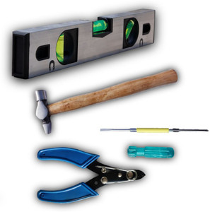 Jiya -HAND TOOL KIT - HATODI WOOD HANDLE I MAGNETIC SPIRIT LEVEL I WIRE ...