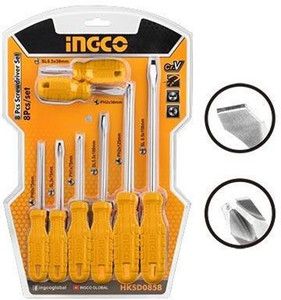 INGCO 8 Pcs screwdriver set Combination Screwdriver Set Price in India ...