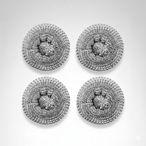 AgniScour Bartan Saaf Karne Wala Steel Juna | Scrubber (Value Pack of 4 ...