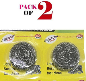 S CAPPER Stainless Steel Scrubber Non Rusting Wire (Pack of 2 ...