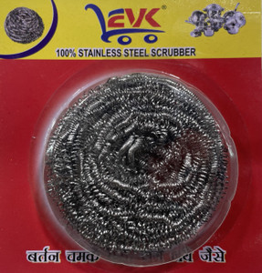 EVK Stainless Steel Scrubber, 12 gram Non Rusting Wire Scrub for Tough ...
