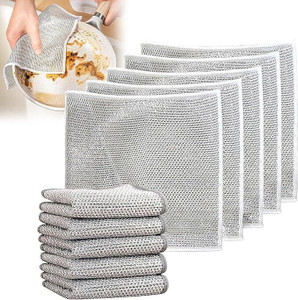 Trezox Non Scratch Dish wash Cloths for Kitchen Scrubber Reusable Mesh ...