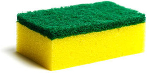 QBIC Pack of 10 Cleaning Sponges for kitchen, dishes, bathroom, carwash ...