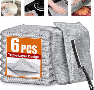 GRF Multipurpose Wire Dishwashing Cloth, Scrubber Utensils, Steel ...