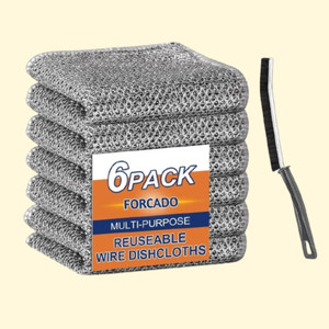 DXMODA New Non Scratch Dish Wash Cloth Stainless Steel Scrub Price in ...