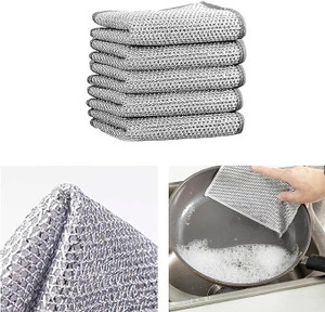 kroywen 2 Pack Non-Scratch Wire Dishcloth , Multipurpose Wire ...