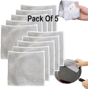 KUNYA Wire Dishwashing Scrub Rags for Wet and Dry Kitchen Cleaning ...