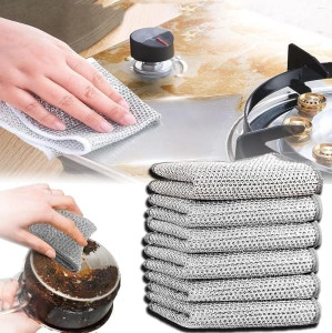 kroywen Wire Dishwashing cloth,Cleaning Scrubber Scrub Pad for Kitchen ...