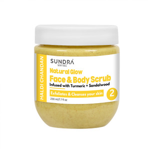 Sundra Secret Herbal Haldi Chandan Natural Glow Face & Body Scrub ...