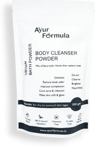 AYUR FORMULA Ubtan Body Cleanser Bath Powder For dry to normal skin ...