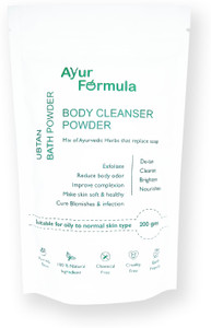 AYUR FORMULA Ubtan Body Cleanser Bath Powder FOR OILY TO NORMAL SKIN ...