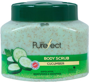 MISS PUREFECT Cucumber Flavour Body Scrub for Tan Removes Dead Skin 500 ...