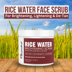 sundra Rice Water Brightening Scrub Enriched With Niacinamide & Shea ...